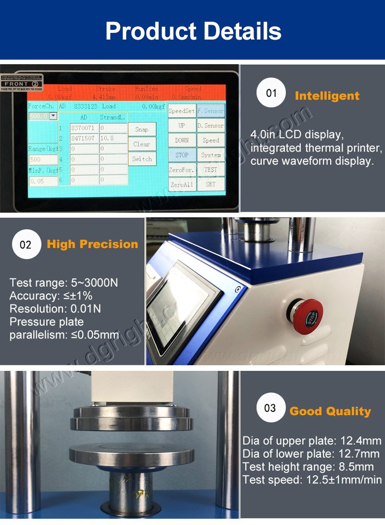 RT-402 Microcomputer Corrugated Board (PAT/CMT/SCT/CCT) Tester, Paper ...